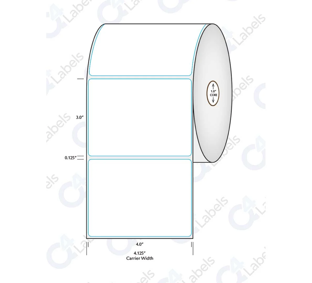 4” x 3” Direct Thermal Labels | Q4 Labels