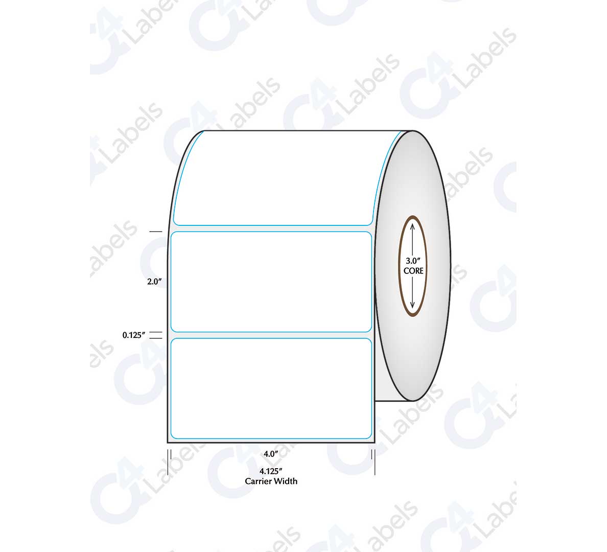 4” x 2” Inkjet Labels | Q4 Labels